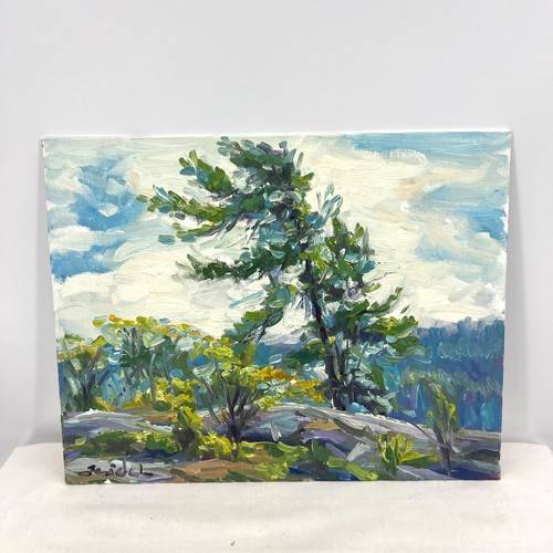 Original Artwork Study 11”x14” Oil Canvas Panel Crooked Tree Tadeusz ...