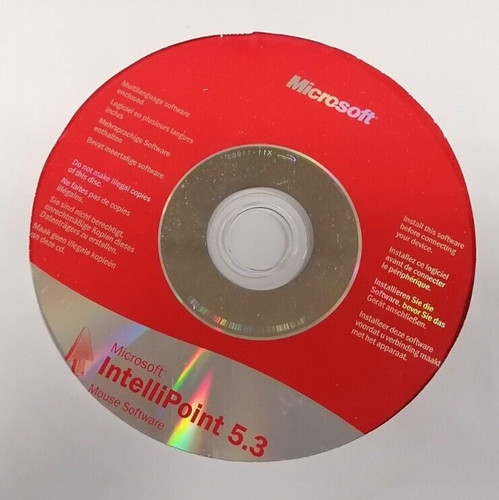 Microsoft 2005 IntelliPoint 5.3 Mouse Software Install CD | eBay