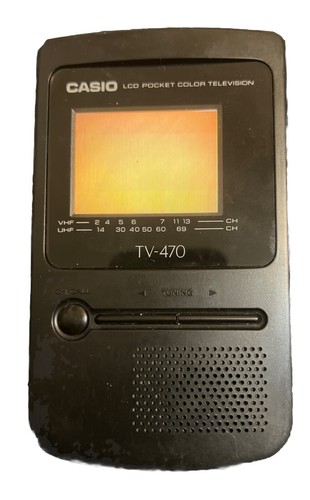 Vintage CASIO TV-470BX LCD Pocket Color Television 2.2" Screen. (Light ...