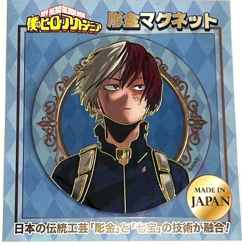 My Hero Academia Engraving Magnet Shoto Todoroki Jump MHA JP | eBay