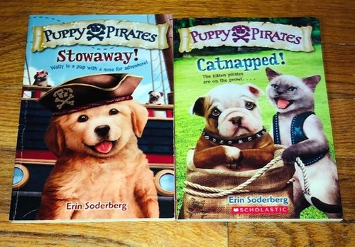 Lot of 2 Puppy Pirates Erin Soderberg Children's Chapter Book Catnapped ...
