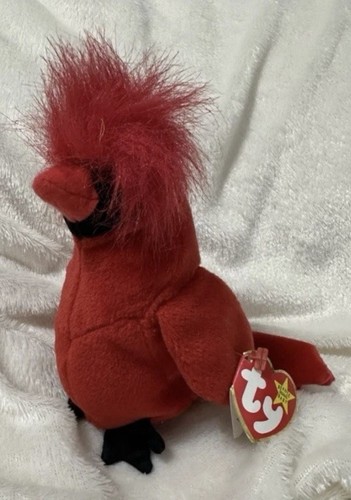 Ty Beanie Babies Mac The Cardinal Plush Toy 1998 With Hang Tag ...