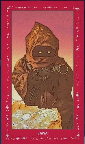 Topps Star Wars Card Trader Topps 206 Series 1 Week 5 Red Rare Jawa | eBay