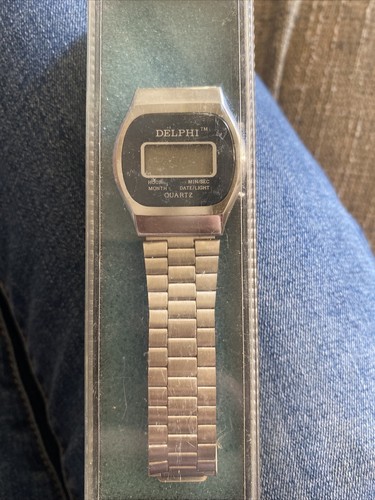 Vintage Delph TM digital Watch Silver | eBay