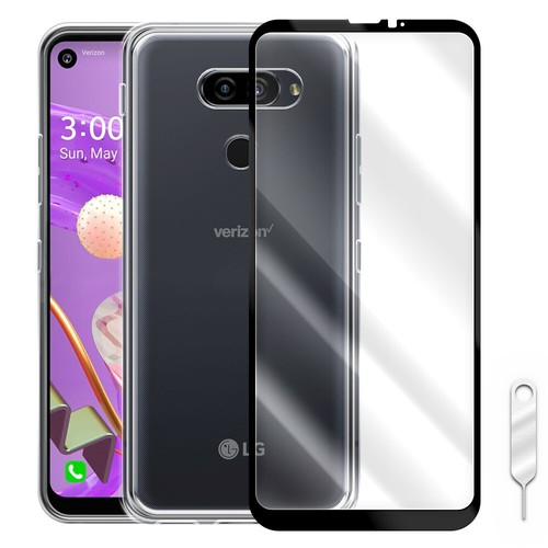 High Grade Slim TPU Case High Definition Screen Protector for LG Q70 LM ...