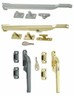 2x POLISHED BRASS LOCKING CASEMENT WINDOW STAY 250mm Timber Frame Lock ...