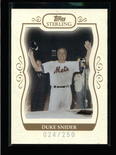 DUKE SNIDER 2008 TOPPS STERLING #53 RARE BASE CARD SP #024/250 AY4890 ...