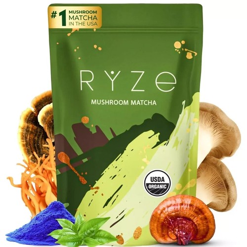 Ryze Organic Mushroom Matcha - 30 Servings Sealed Exp 2/26 | eBay