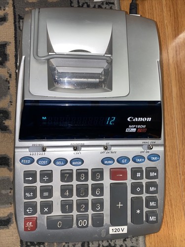 Canon+Mp18dii+Professional+Desktop+Electronic+Printing+Calculator ...