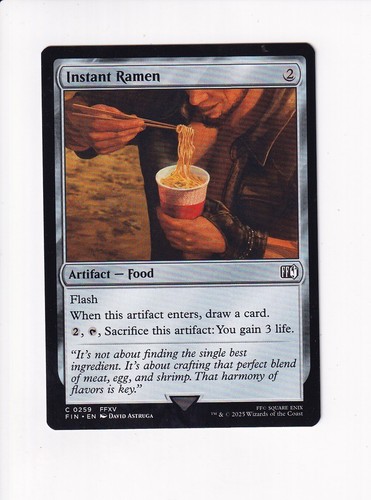 MAGIC THE GATHERING MTG FINAL FANTASY INSTANT RAMEN (#1) | eBay
