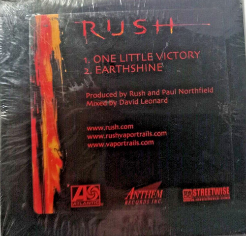 Rush- One Little Victory / Earthshine CD Promo BRAND NEW | eBay