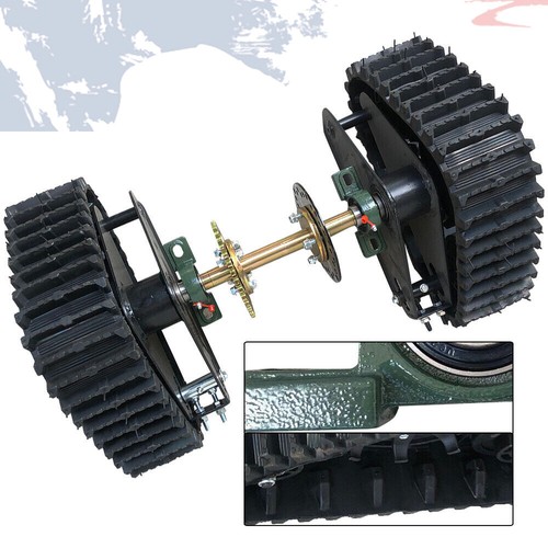 Go Kart ATV Snow Sand Tracks Snowmobile 23.6" 600mm Rear Axle Track ...