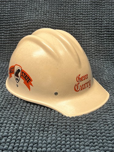Vintage WHITE BULLARD 502 Fiberglass Hard Boiled HARD HAT IRONWORKER | eBay