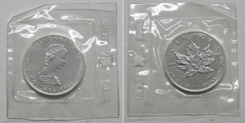 1989 SILVER CANADIAN MAPLE LEAF (UNC) .999 FINE SILVER #200144 | eBay