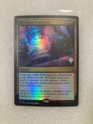 MTG 2024 Magic MKM 207 FOIL Ill-Timed Explosion Promo Pack Murders ...