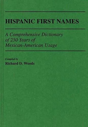 Hispanic First Names: A Comprehensive Dictionary Of 250 Years Of ...