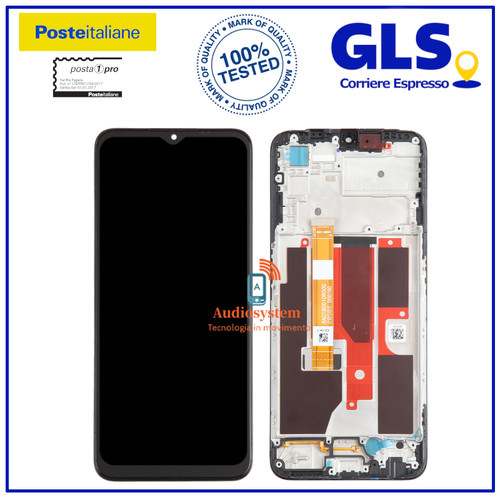 DISPLAY TOUCH SCREEN FRAME per OPPO A57 5G PFTM20 A77 CPH2339 SCHERMO ...