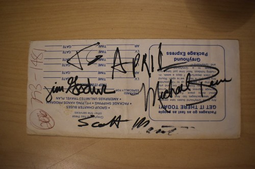 Michael Been, Scott Musick, Jim Goodwin of The Call Band Autograph on ...