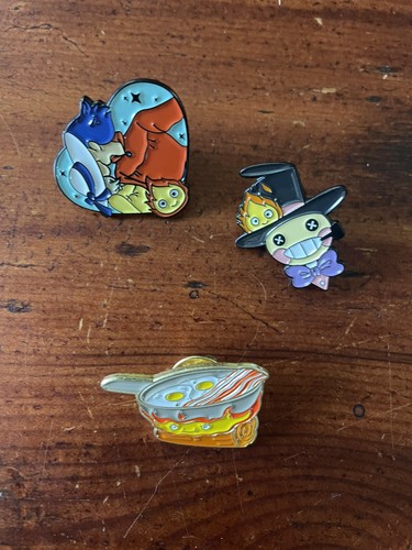 3 Set Calcifer Howl's Moving Castle Collectible Enamel pin! Studio ...