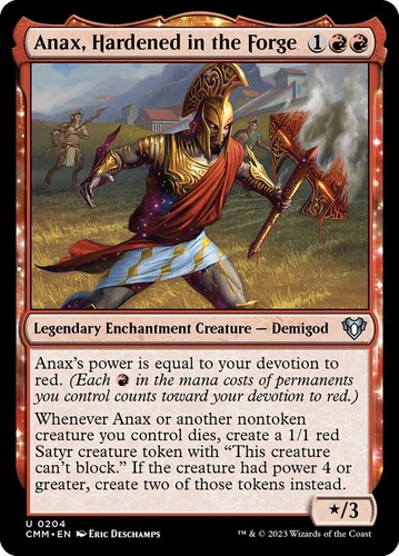 MTG Anax, Hardened in the Forge (204/1173) Commander Masters NM | eBay