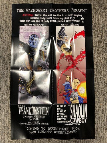 DOC FRANKENSTEIN/THE SHAOLIN COWBOY PROMO POSTER 2004 | eBay