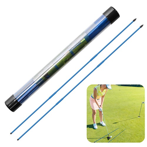 Golf alignment stick training aid foldable rods 2 sticks swing trainer ...