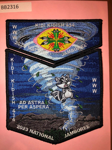 Boy Scout OA Flap Set Kidi Kidish Lodge 434 2023 National Jamboree | eBay