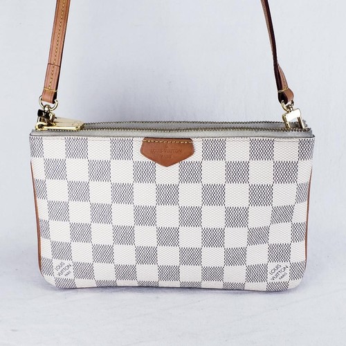 Louis Vuitton Damier Azur Double Zip Pochette Shoulder Bag (PB1031126 ...