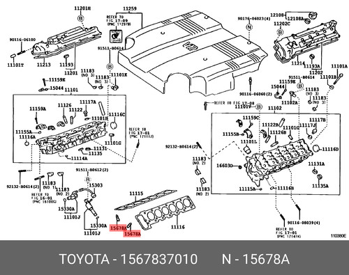 Genuine OE filter, oil control valve, 1567837010 for TOYOTA 15678-37010 ...