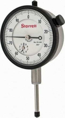Starrett 25-441 Dial Drop Indicator: 1" Range, 0-100 Reading ...