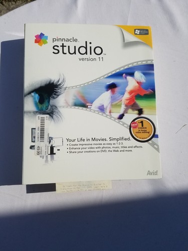 Pinnacle Studio Version 11 DVD CD Avid Digital Video Movies Imaging ...