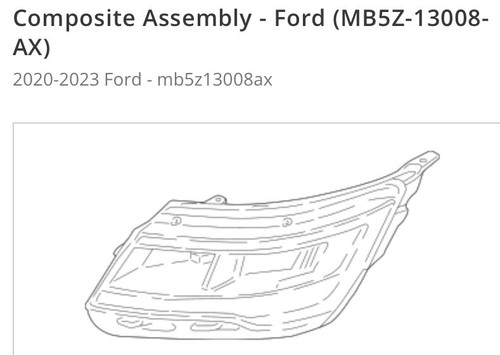 Genuine Ford Headlamp Assembly MB5Z-13008-AX for sale online | eBay