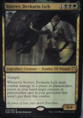 Storrev, Devkarin Lich - War of the Spark: #219, Magic: The Gathering ...