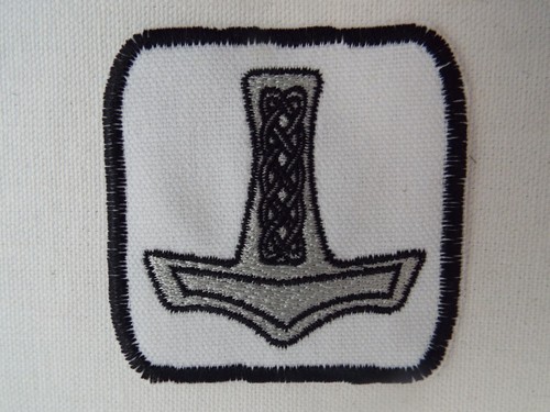 Norse Thor's Hammer Embroidered Iron On Patch | eBay