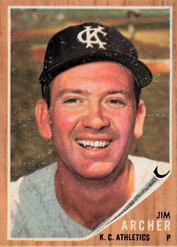 JIM ARCHER 1962 TOPPS BASEBALL #433 | eBay