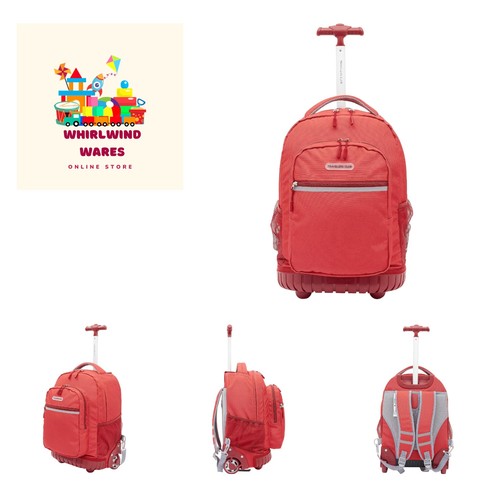 Lightweight 18 Inch Rolling Backpack: Effortless Travel with Padded ...