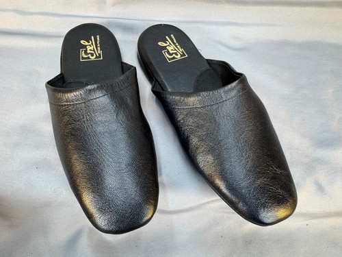 "Erel" D 41 - 42 Herren Leder Hausschuhe, Mens Leather Slippers | eBay