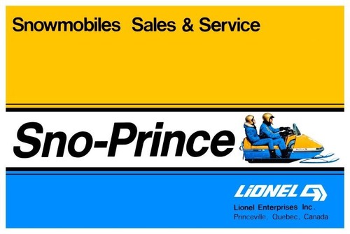Lionel Sno Prince Snow Mobiles, Quebec New Sign 24"x36" USA STEEL XL ...