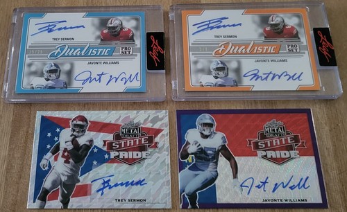 2021 LEAF METAL DRAFT Javonte Williams 💥 Trey Sermon STATE PRIDE AUTO'S ...