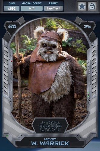 Star Wars Card Trader 2024 Tier 1 White Base Hoard Series 3 Wicket ...