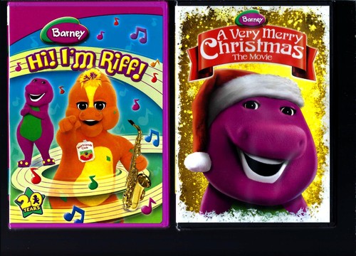 BARNEY DVD LOT: HI! I'M RIFF! & A VERY MERRY CHRISTMAS MOVIE: BOTH NEW ...