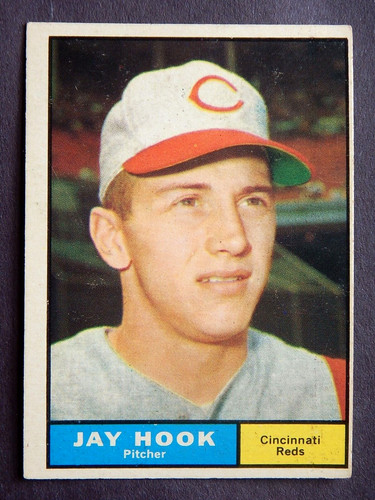 Jay Hook #162 Topps 1961 Baseball Card (Cincinnati Reds) E | eBay