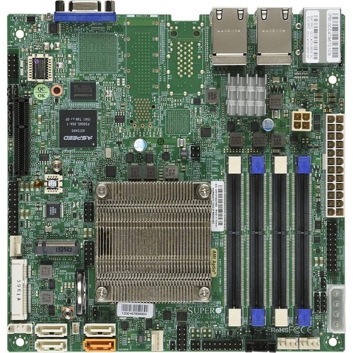 *FULL WARRANTY* Supermicro A2SDI-LN4F Motherboard Mini-ITX Atom C3850 ...