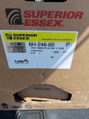 SUPERIOR ESSEX 6H-246-4B 4X23 10 GAIN XP 6A CMP WH 1KRB 1 000(NEW)IN ...