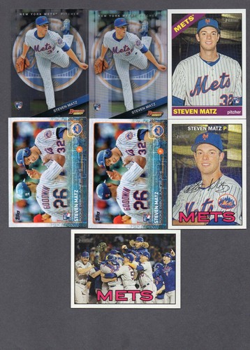 Steven Matz Baseball Card Lot (9) - Many Rookies RC, Nice Variety Mets ...