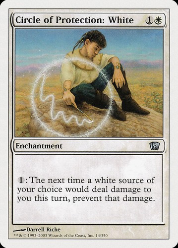MTG Magic the Gathering Circle of Protection: White (14/361) Eighth ...