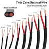 TWIN CORE WIRE 2.5mm 3mm 4mm 6mm 6BS 8BS 6B&S 8B&S AUTOMOTIVE BATTERY ...