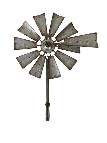 NEW METAL 9" WINDMILL WALL COAT HOOK HOME DECOR FREE SHIP | eBay