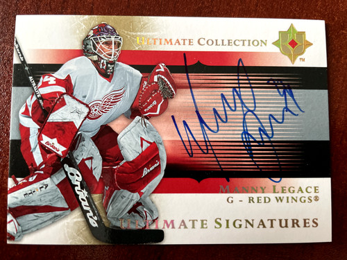 05-06 ULTIMATE COLLECTION ULTIMATE SIGNATURES - MANNY LEGACE #US-ML RED ...