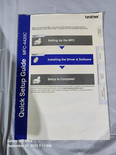 Brother MFC4420C Quick Set Up Guide | eBay